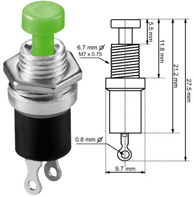 Push Button Switches | Cricklewood Electronics