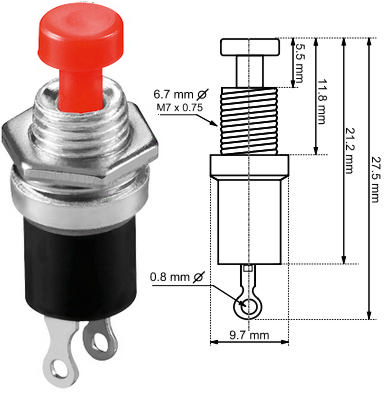 Push Button Switches | Cricklewood Electronics